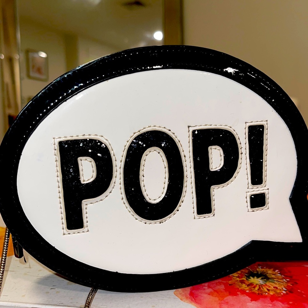 Kate Spade Patent Leather Cartoon Bubble Sequin "Pop"… - Gem